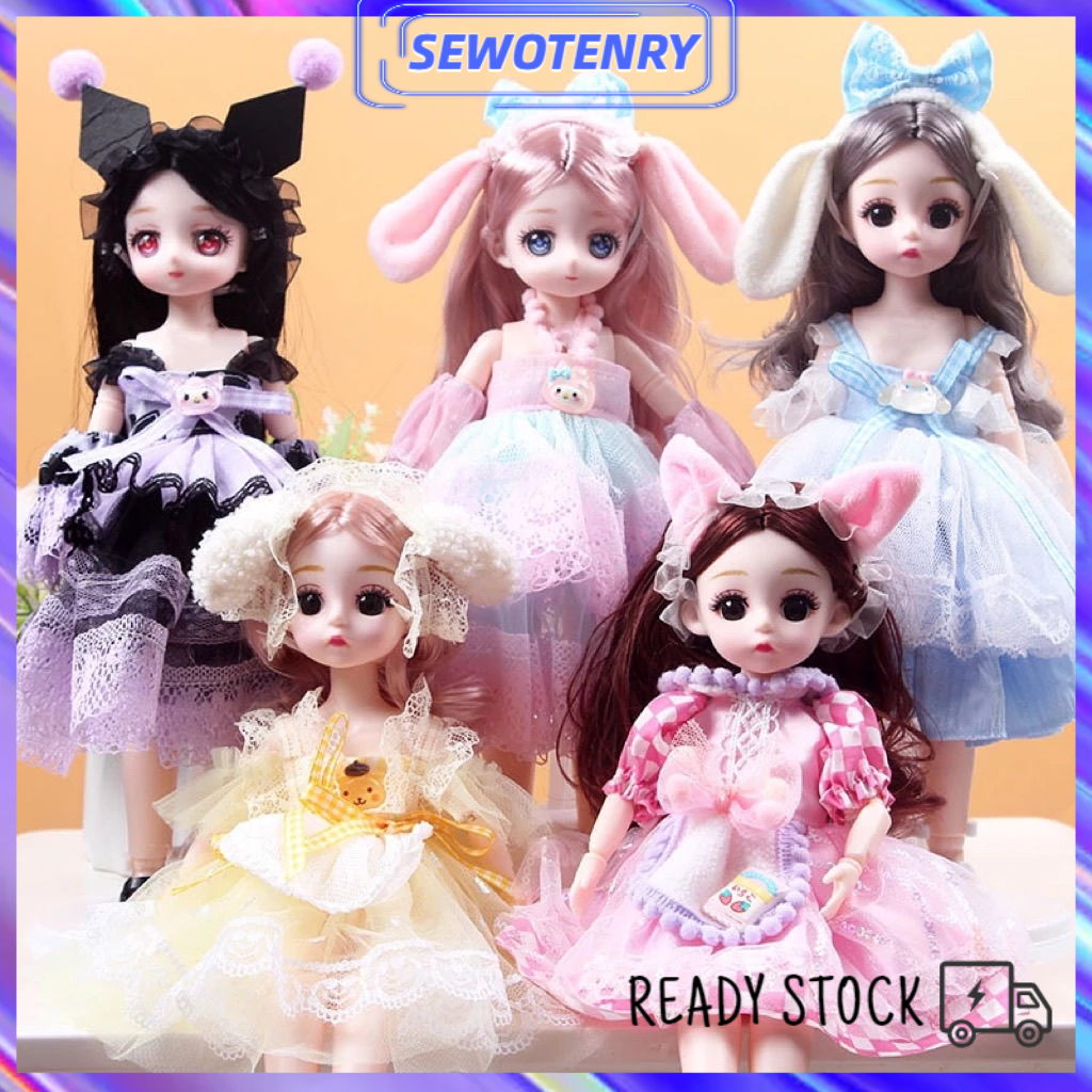 Jual 【COD】30cm Mainan Anak Boneka Sanrio BJD Doll Cute Kuromi Melody ...