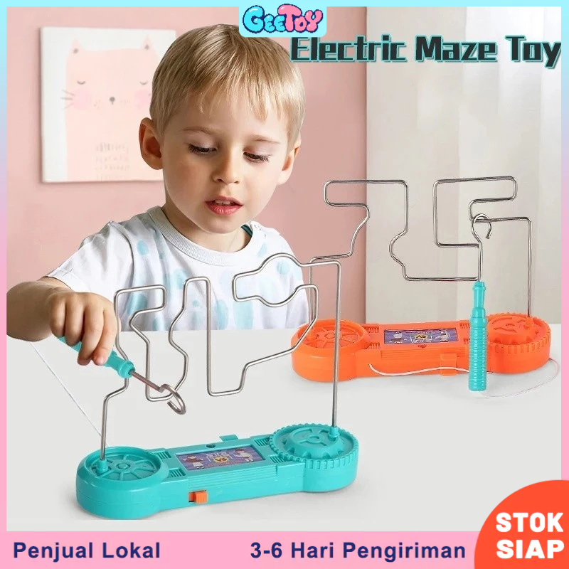 Jual Geetoy Mainan Percobaan Anak-anak Tabrakan Listrik Labirin ...