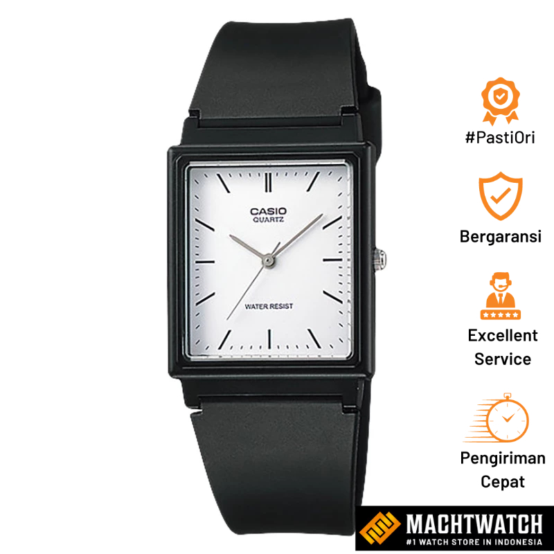 Jual Jam Tangan pria Analog Casio Standard MQ-27-7EDF MQ27 White Dial Black Resin Strap | Shopee ...