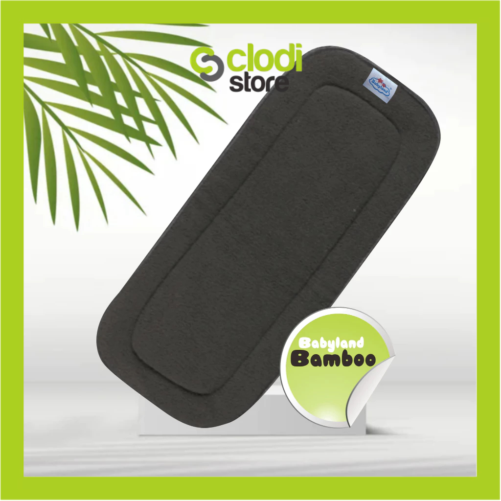 Jual Insert Babyland Bamboo Insert Popok Kain Bamboo Warna Hitam Popok Kain Penyerap ompol ...