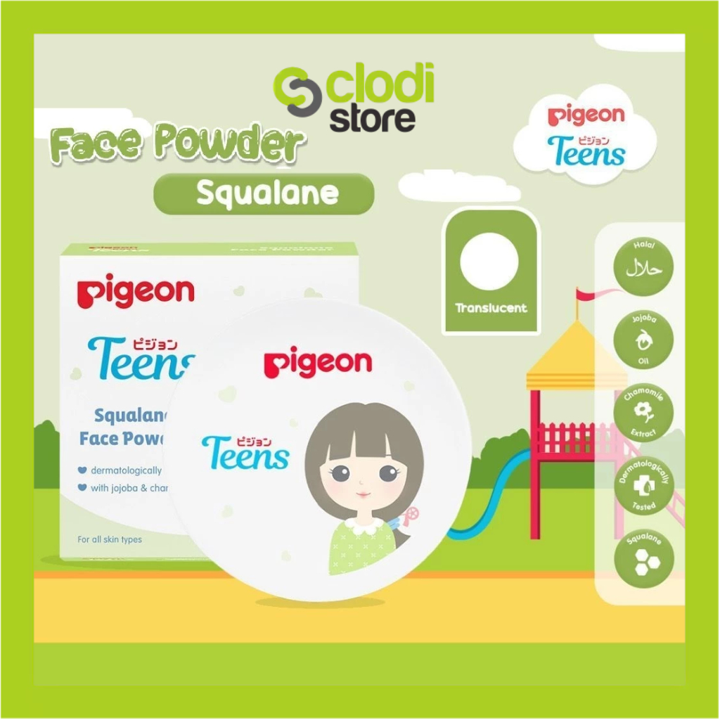 Jual PIGEON Teens Face Powder 12gr Squalane Face Powder Bedak Tabur ...