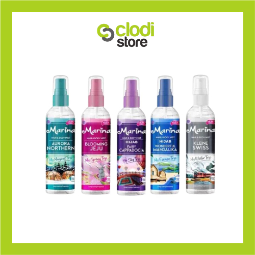 Jual MARINA Hair & Body Mist 100ml Eau De Toilette Parfum | Shopee ...