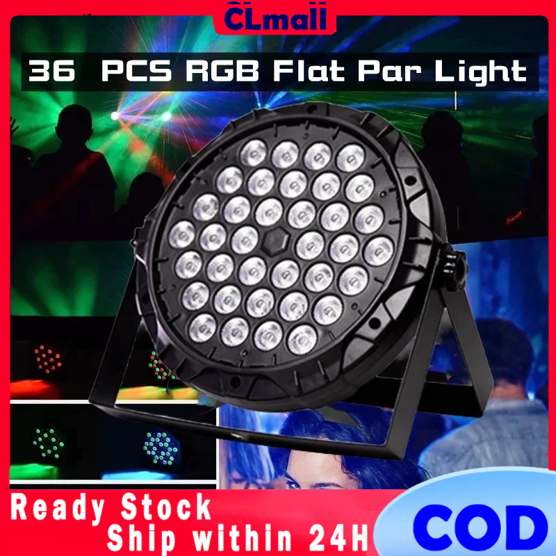 Jual 【READY COD】Lampu Sorot Panggung LED Par 36 RGB Mini Flat Stage Par ...