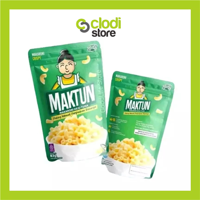 Jual ABIQU MAKTUN Makaroni Keju Tuna 83g Cemilan Sehat 1thn Makaroni ...