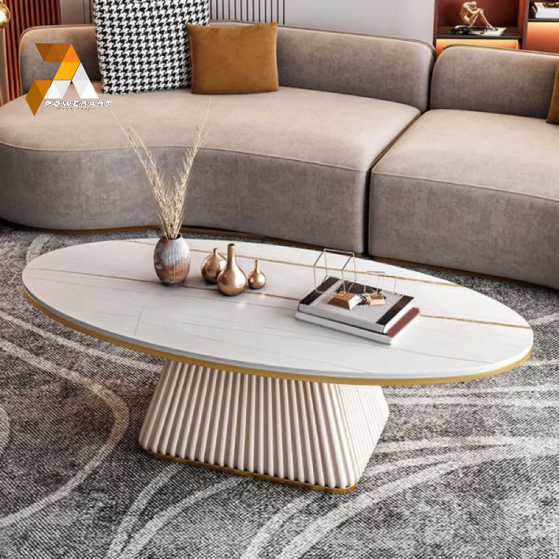 Jual MEJA TAMU MARMER OVAL COFFE TABLE MARBLE MEJA RUANG TAMU | Shopee ...