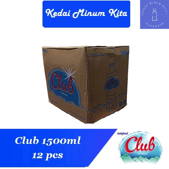 Jual Club Mineral Water 1500ml Dus (12 botol) | Shopee Indonesia