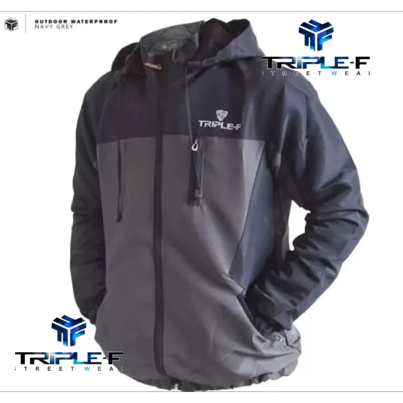 Jual Triple f jaket Outdoor Waterproof jaket parasut pria jaket motor ...