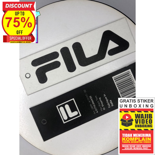 Jual FILA LABEL TAG HANGTAG BARCODE SUPER PREMIUM CO 1X DI KIRIM 600PCS ...