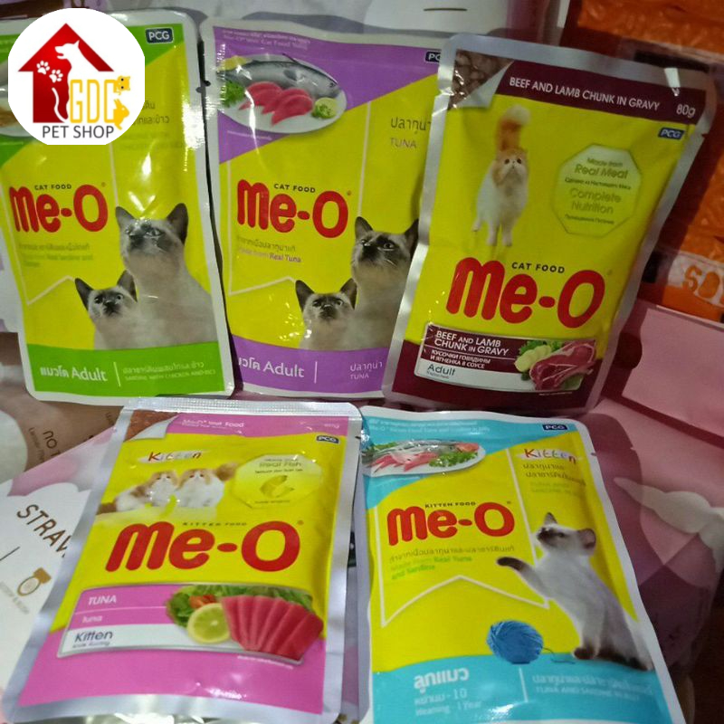 Jual Meo Sachet Pouch Wetfood All Varian 80Gr - Makanan Basah Sachet ...