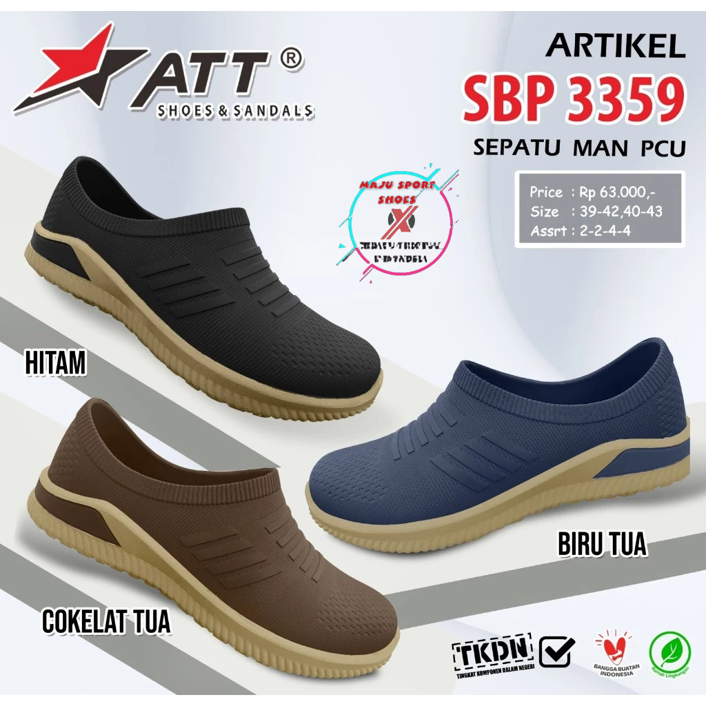 Jual ATT SBP 3359 - SEPATU KARET ATT PRIA ORIGINAL / SEPATU KARET ATT ...