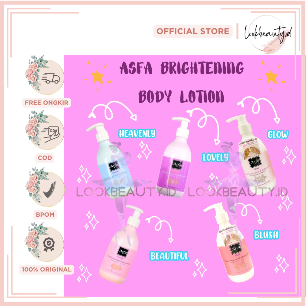 Jual {LB} ASFA Brightening Body Lotion with Niacinamide dan Vitamin E ...