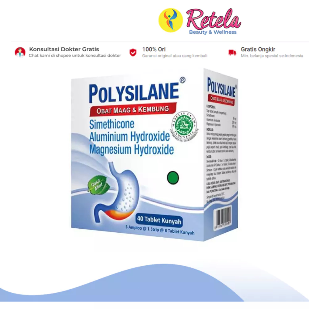 Jual Polysilane Tablet 1 strip isi 8 tablet | Shopee Indonesia