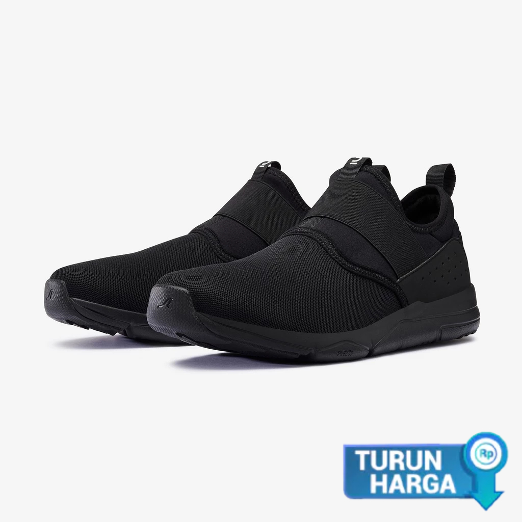 Jual DECATHLON NEWFEEL Sepatu Slip-On Pria PW 160 - hitam - 8774141 ...