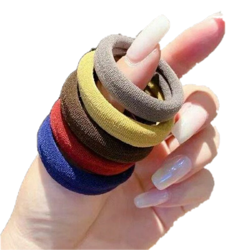 Jual IKAT RAMBUT POLOS WARNA WARNI / KARET RAMBUT KEMASAN TABUNG ISI ...