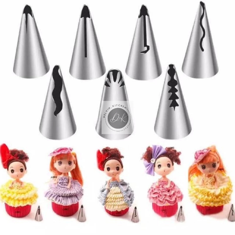 Jual Spuit Rok Barbie Spuit renda import spuit buttercream kue cupcake ...