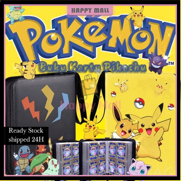 Jual 【Harga-Minimum】COD Buku Album Holder 400 Kartu Game Pokemon EX GX Bahan PU Waterproof ...
