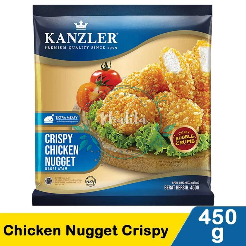 Jual Kanzler Crispy Chicken Nugget Naget Ayam Kemasan 450 Gram | Shopee ...