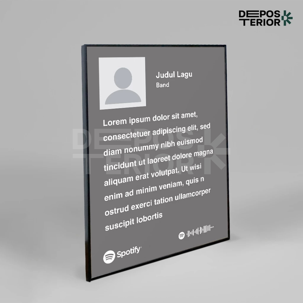 Jual Poster Frame Custom Lirik Spotify Frameblock | Shopee Indonesia