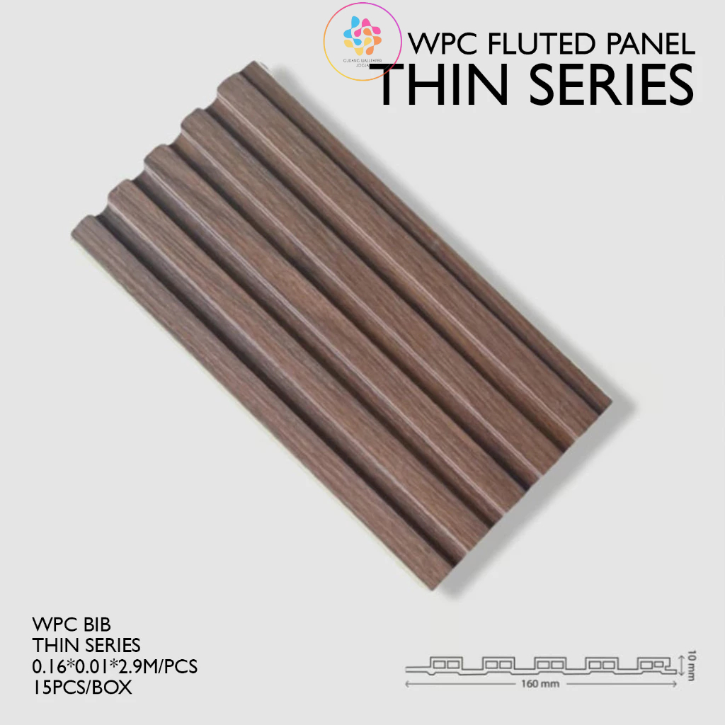 Jual Wood Panel WPC Ukuran 2,9 Meter Grade A+ BIB Thin Series | Wall ...
