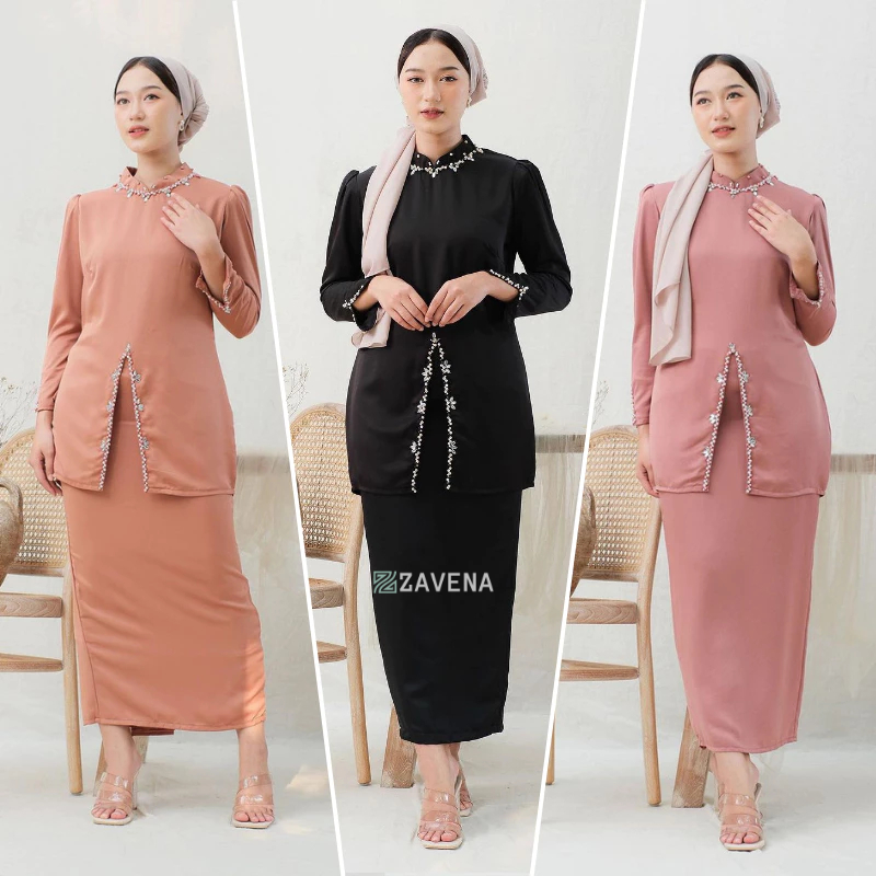 Jual Oneset Eliza Baju Kurung Melayu Dress Pesta Setelan Wanita Baju Kondangan Bridesmaid ...