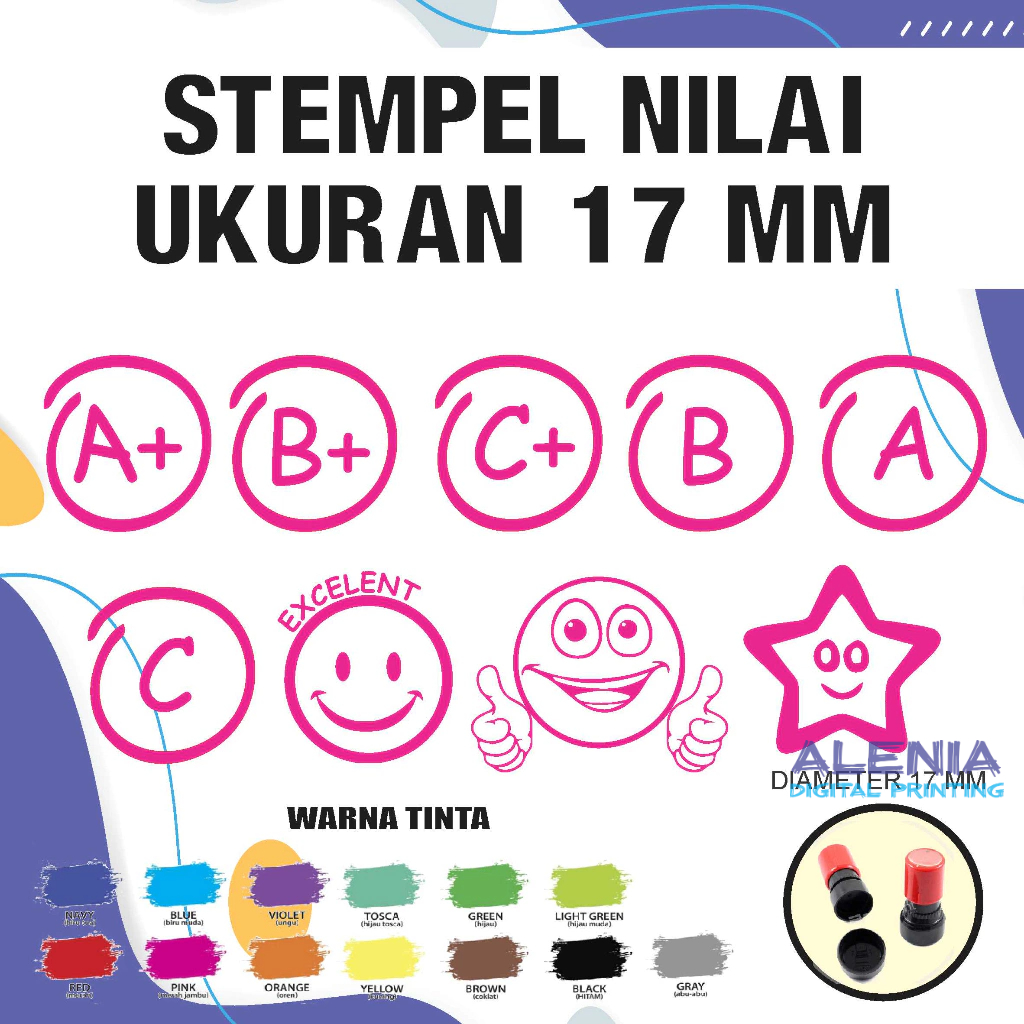 Jual Stempel Nilai Sekolah TK/PAUD/SD Murah | Shopee Indonesia