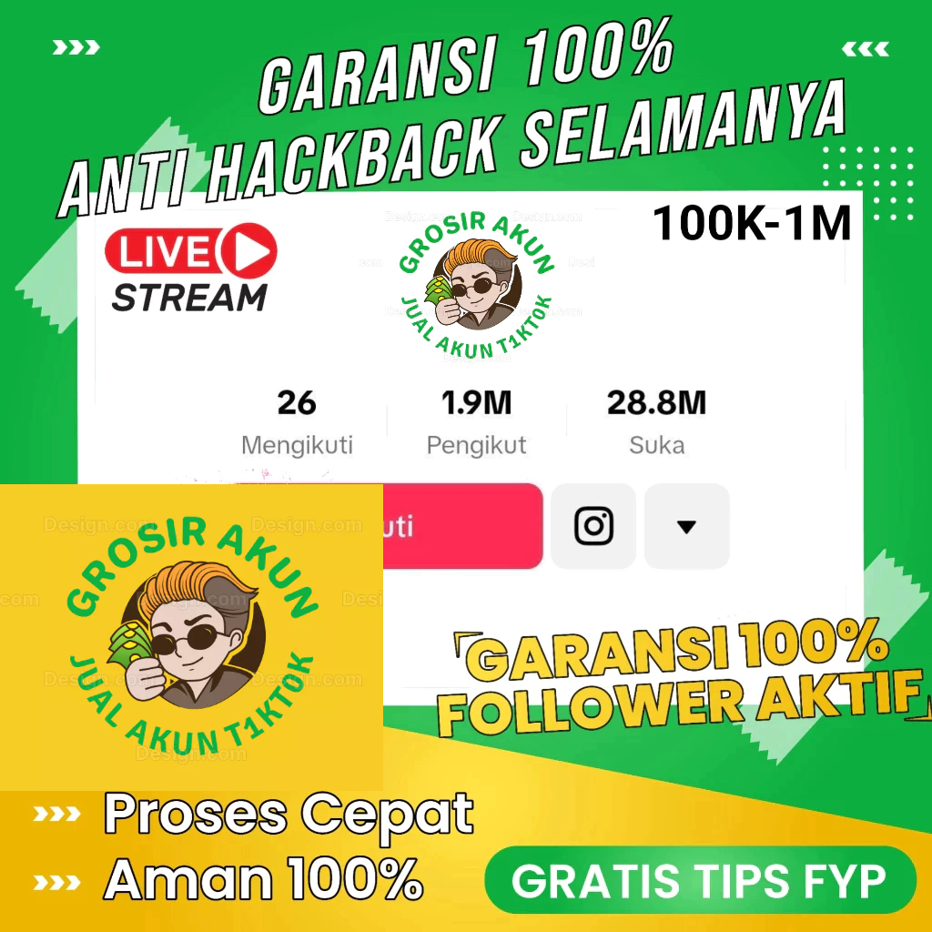 Jual Jual AKUN TikTok TokTok Affiliate Follower Followers Followrs TT Murah FYP Shop Tik Tok ...