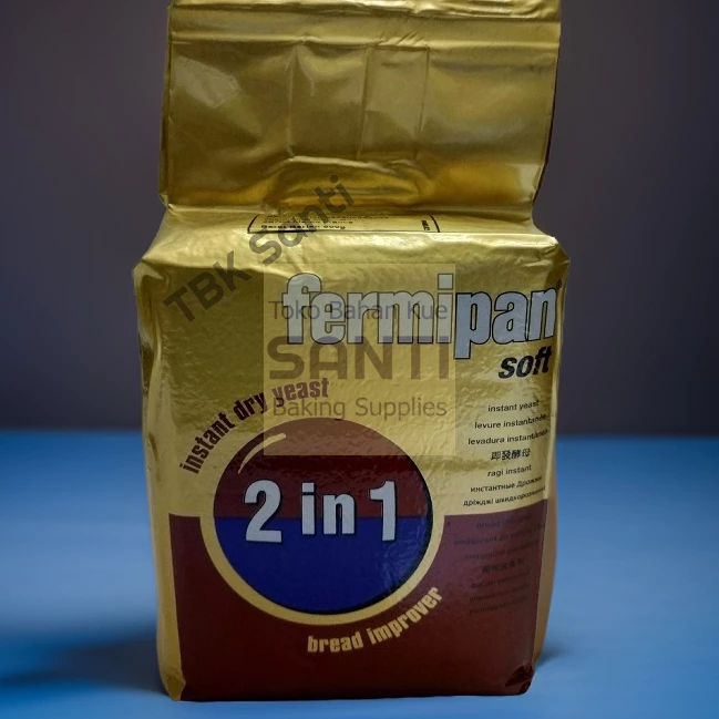 Jual Fermipan 2 in 1 | Ragi Instant Plus Bread Improver | 500 Gram ...