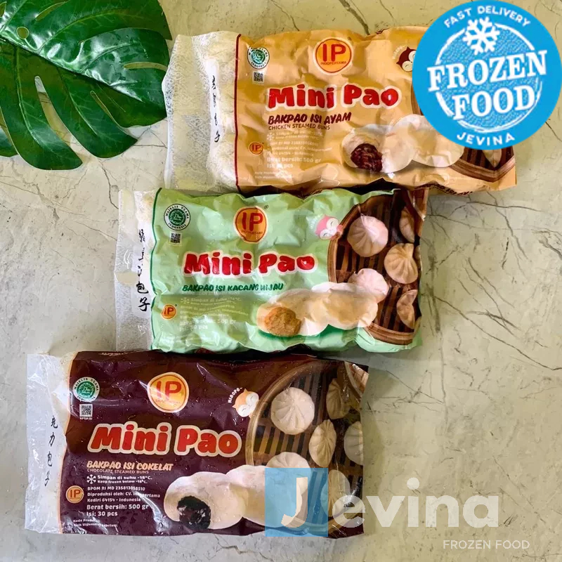 Jual IP Mini Pao Rasa Ayam | Cokelat | Kacang Hijau Isi 30 500g | Shopee Indonesia