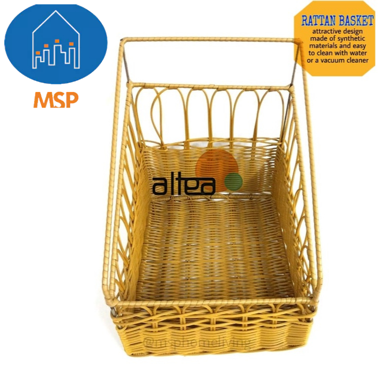 Jual ALTEA Keranjang Parcel Rotan Persegi Panjang/Rattan Box Parcel ...