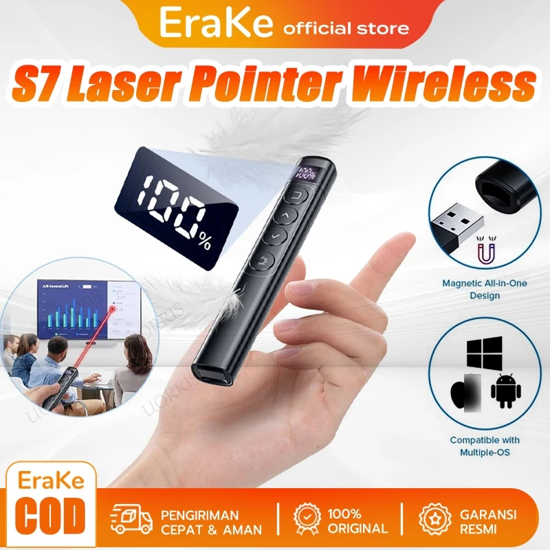 Jual S7 Laser Pointer Wireless Pointer Presentasi PPT Presenter USB ...