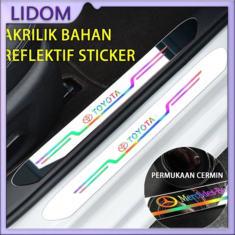 Jual [4PCS] Akrilik Sticker Pelindung Sill Plate Otohesi Strip Sill ...