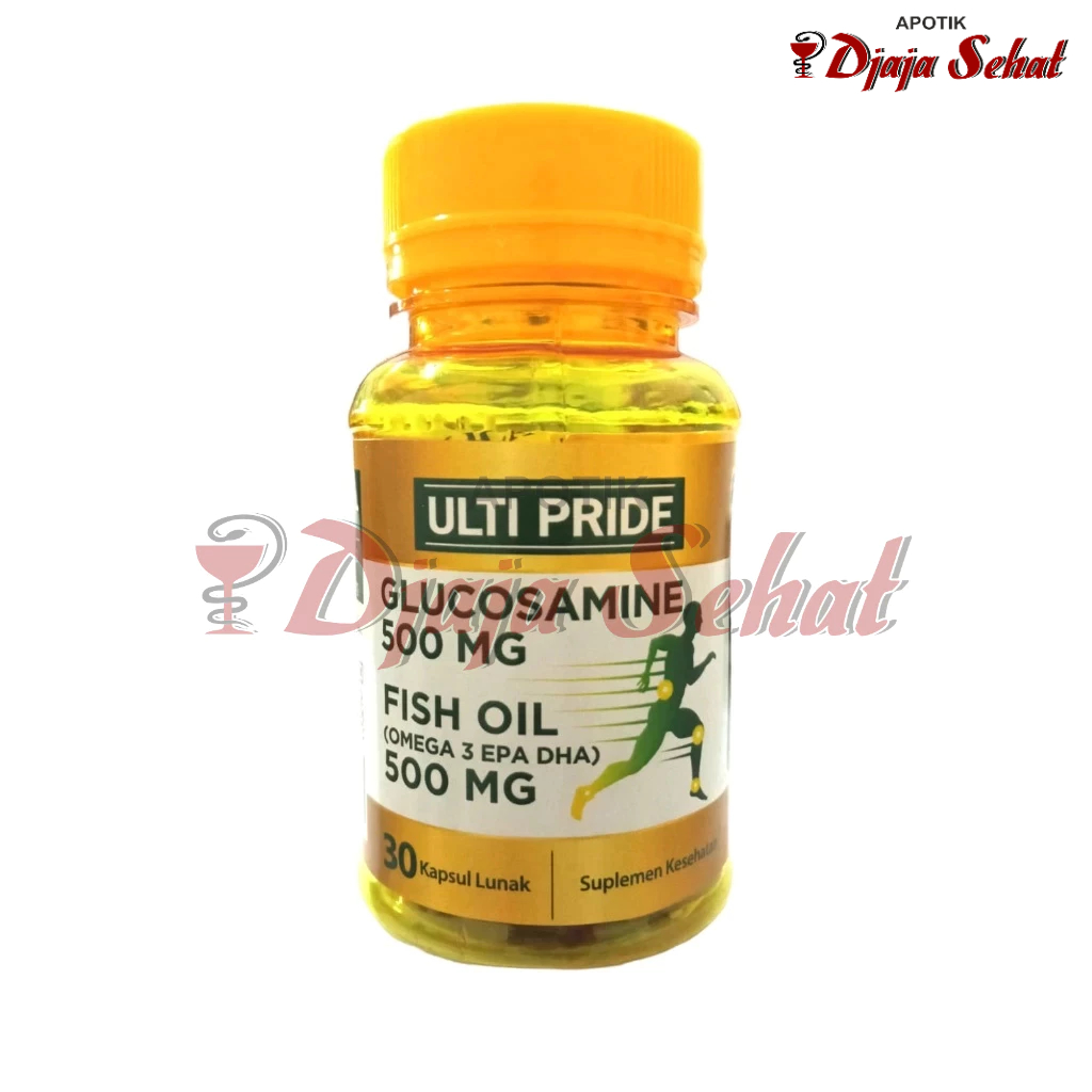 Jual ULTI PRIDE GLUCOSAMINE FISH OIL 500MG ISI 30 KAPSUL | Shopee Indonesia