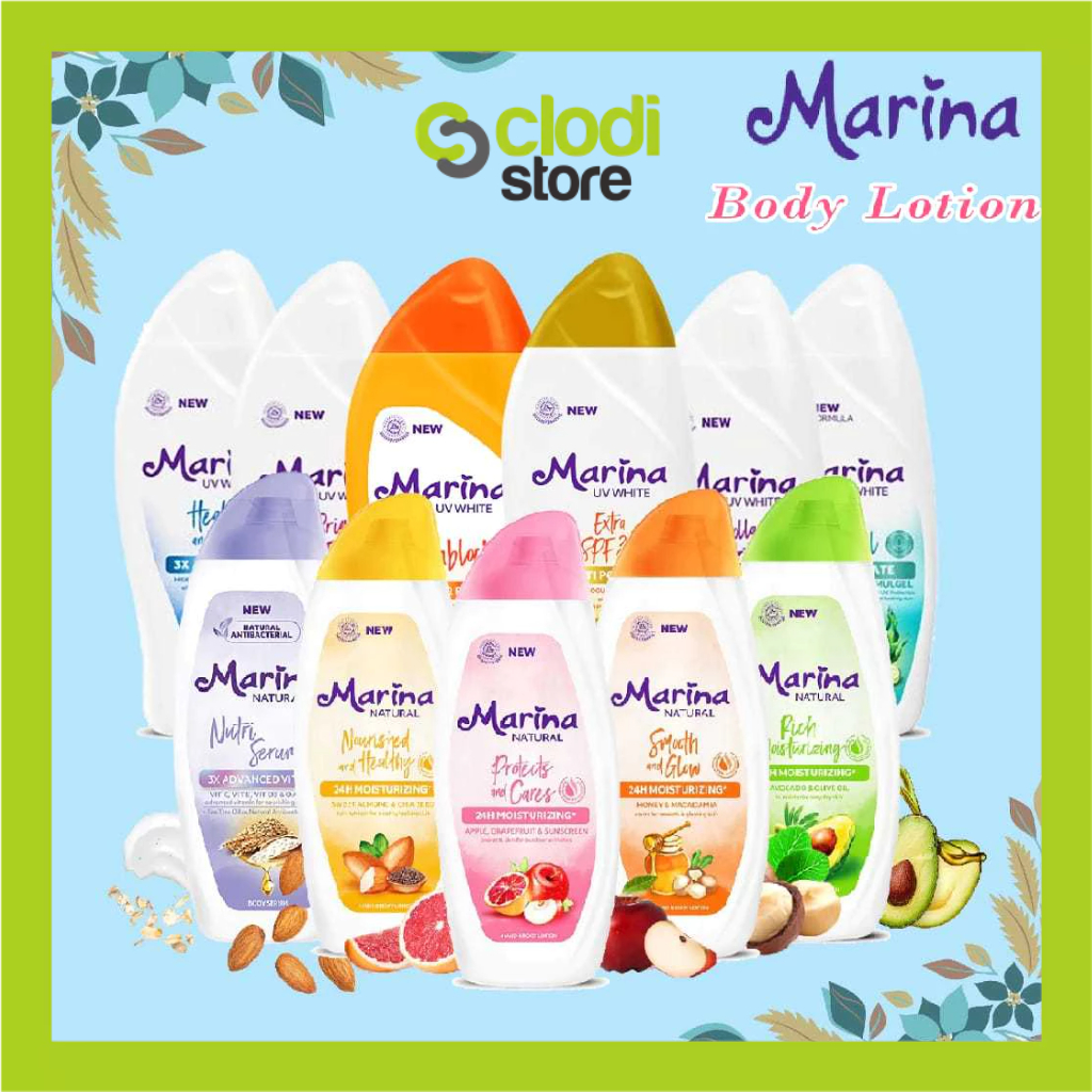Jual MARINA Hand & Body Lotion UV White 335ml 460ml | Shopee Indonesia