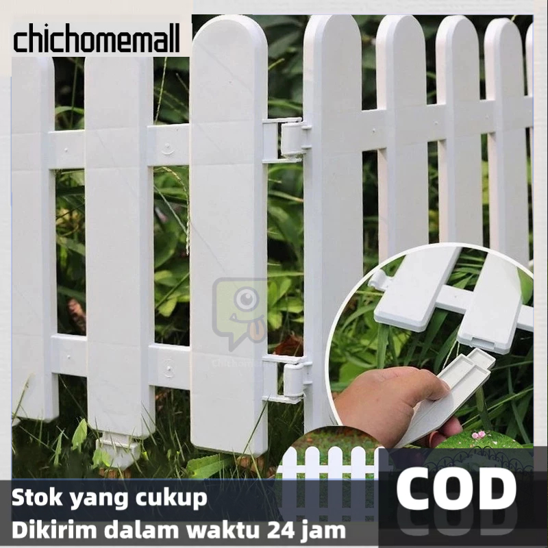 Jual Pagar kebun / Pagar plastik / Pagar Plastik PVC Putih Pagar Jalan ...