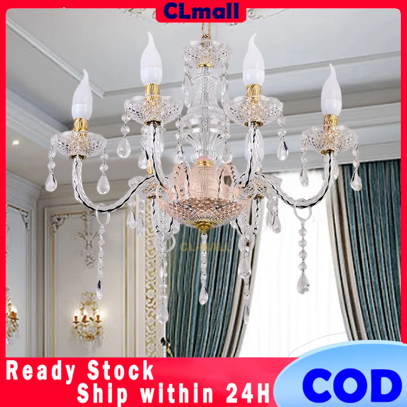 Jual [COD]Konten lampu kristal kristal 6/8/8/8+4 lampu lampu, termasuk ...