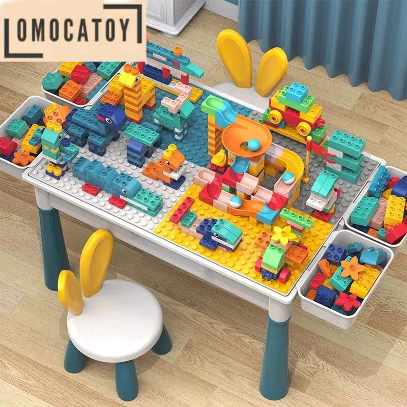 Jual Mainan Meja Building Block Multifungsi Dengan Kursi | Mainan ...