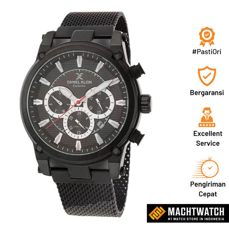 Jual Jam Tangan Pria Daniel Klein Exclusive DK112457-4 Chronograph Dual ...