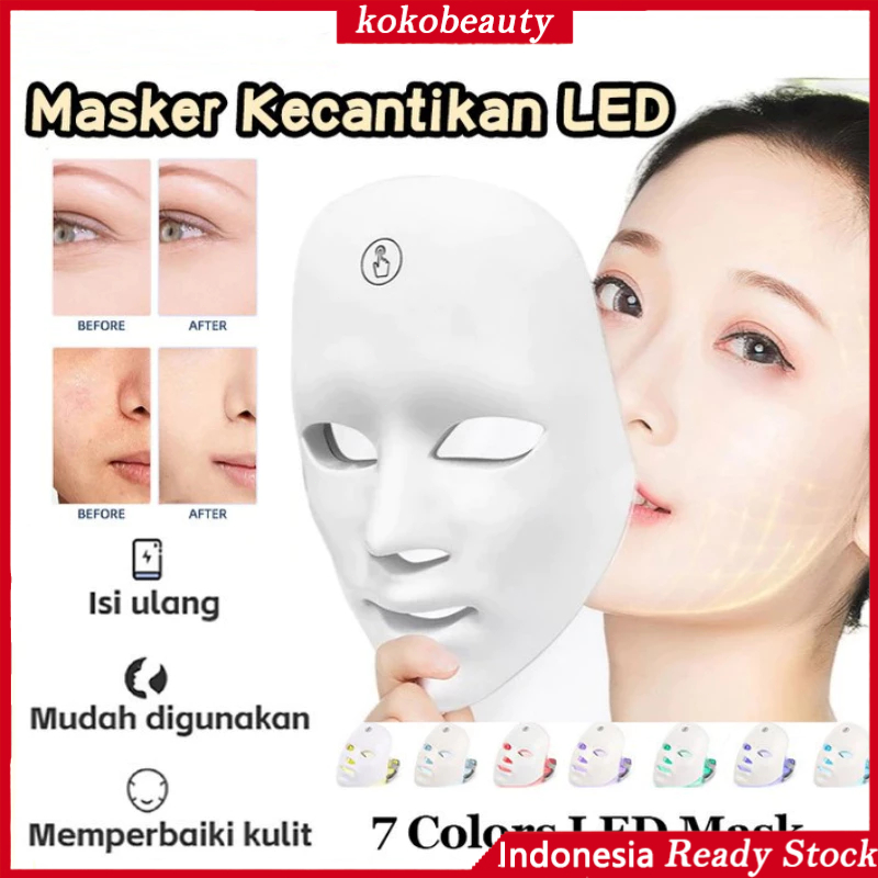 Jual 【Penjual Lokal】Pdt Led Masker Light 7 Warna Led Mask Photon ...