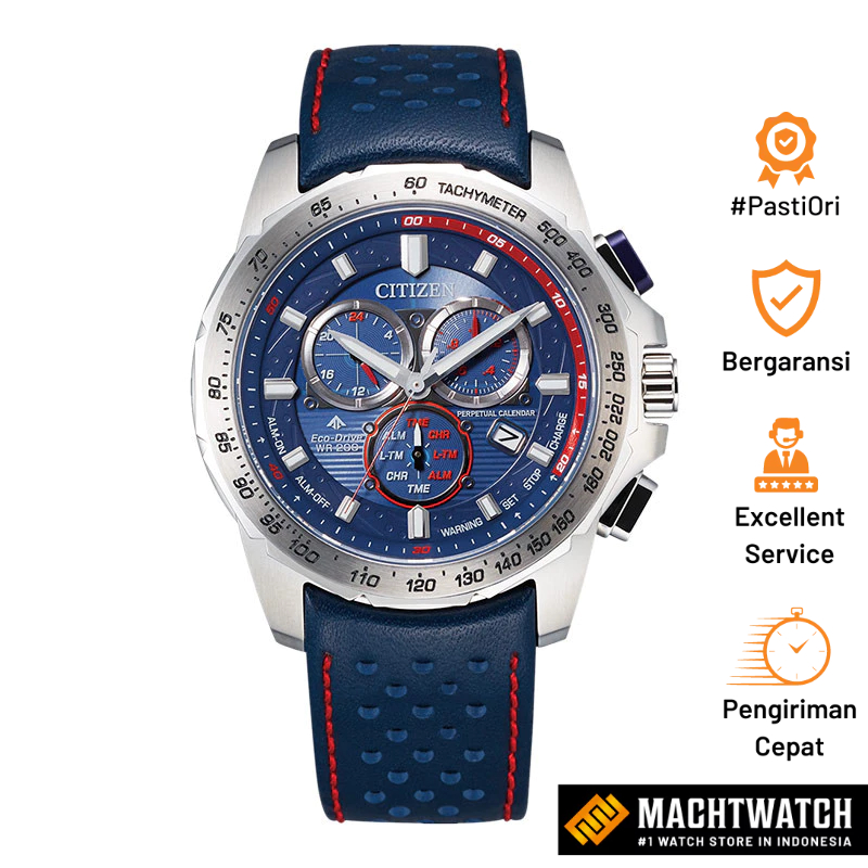 Jual Jam Tangan Pria Citizen Promaster BL5571-09L Land Chronograph Blue ...