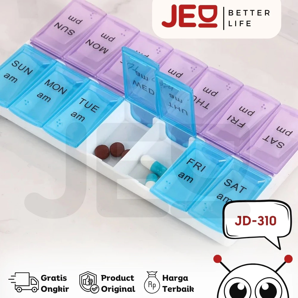 Jual JEDI Kotak Obat / Tempat Obat / Tempat Obat Harian / Kotak Obat ...