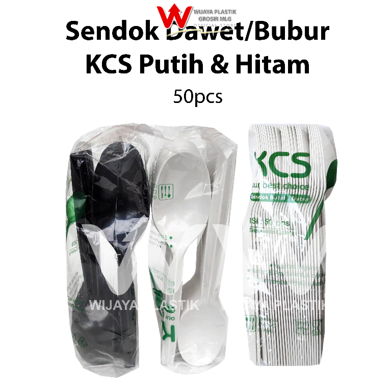 Jual [PROMO] Sendok Makan Plastik [KCS] Bubur ( Putih & Hitam ...