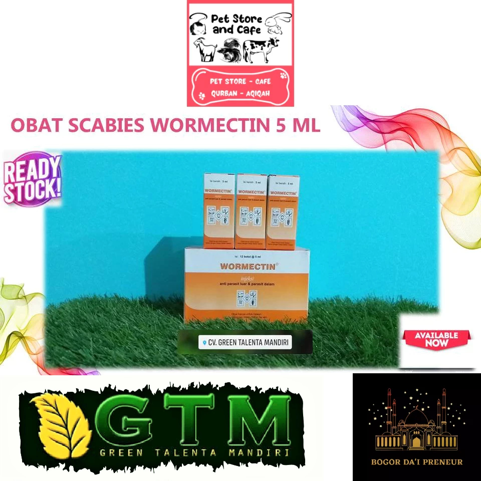 Jual WORMECTIN 5 ML OBAT SCABIES UNTUK SAPI DOMBA KELINCI KUCING DAN ...