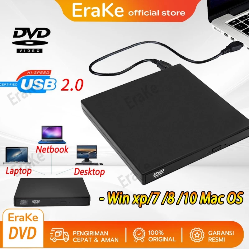 Jual DVD External Portable DVD DVD External Laptop USB 2.0 Drive Slim ...