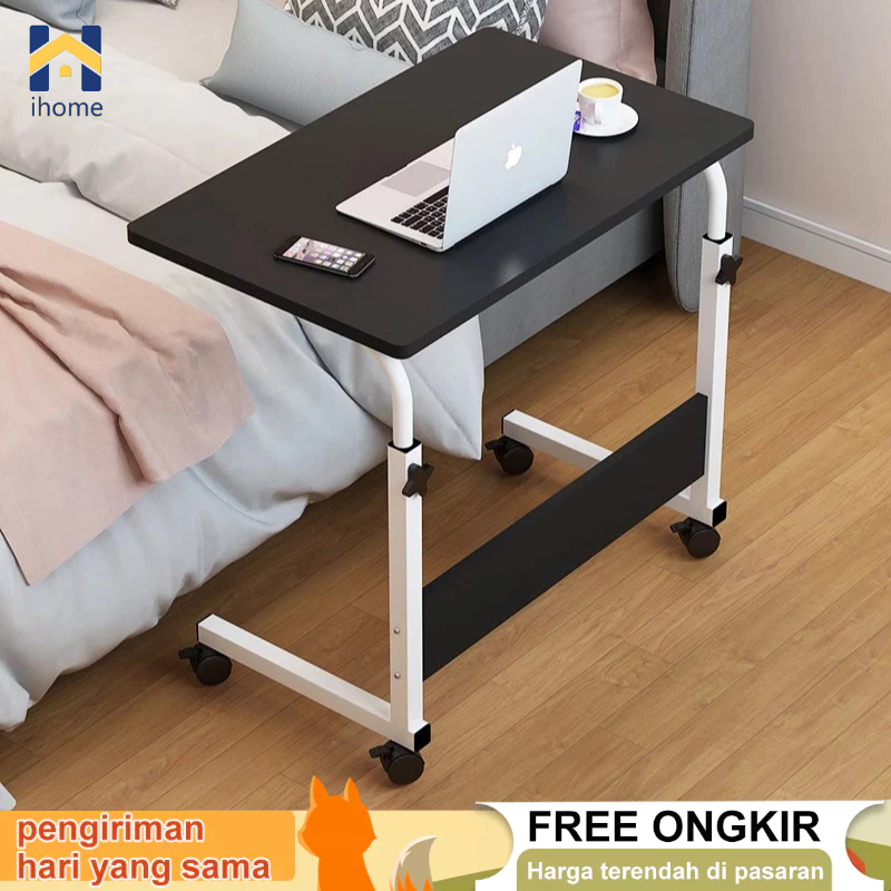 Jual IH Meja Laptop Adjustable Meja Laptop Roda Meja Kerja Portable ...