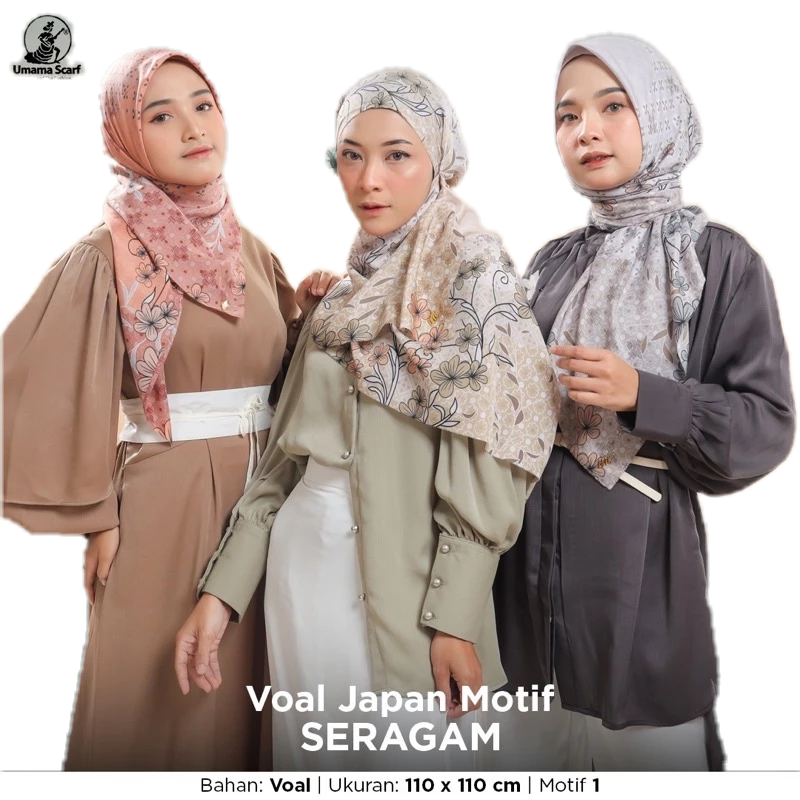 Jual (PART 3) (v.05 v.11 v.08 v.14) SEGIEMPAT VOAL JAPAN MOTIF METAL ...
