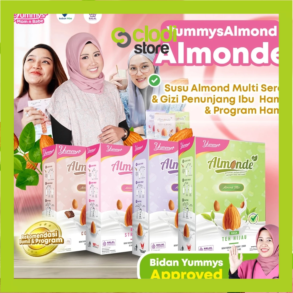 Jual ALMONDE PREMIUM ALMOND MILK - Cocok untuk Program Hamil sampai ...