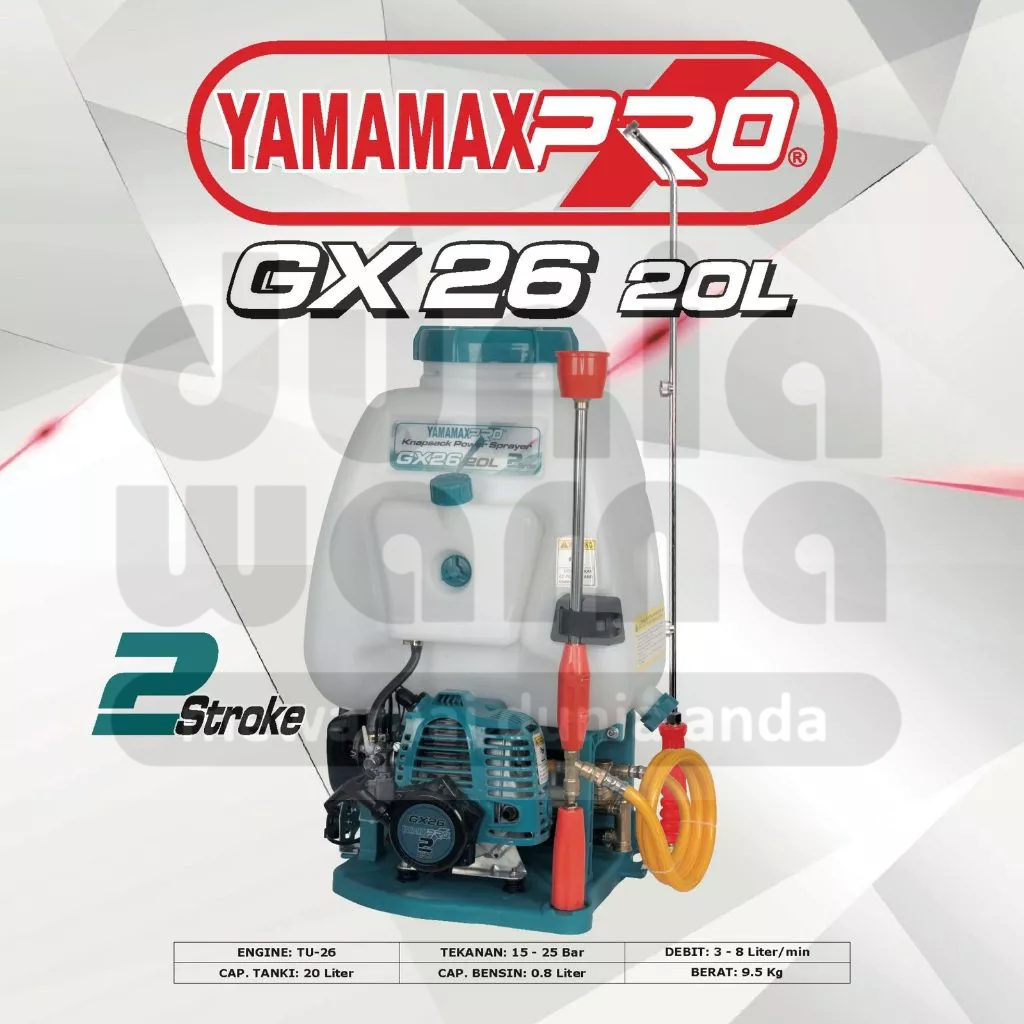 Jual YAMAMAX GX26/GX 26 KNAPSACK/Power Sprayer/Mesin Semprot Hama 2 Tak 20 Liter/L/Lt/Ltr/20Ltr ...