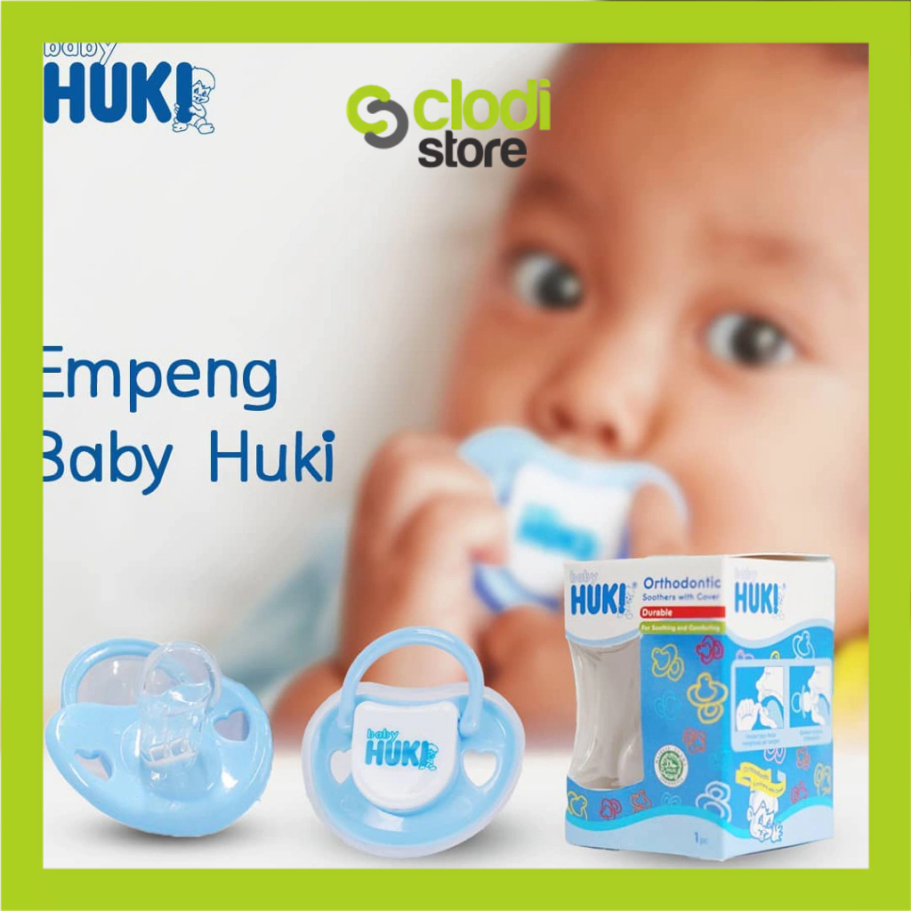 Jual Huki Empeng Orthodontic Soother with Cover - isi 1 Kemasan BOX ...