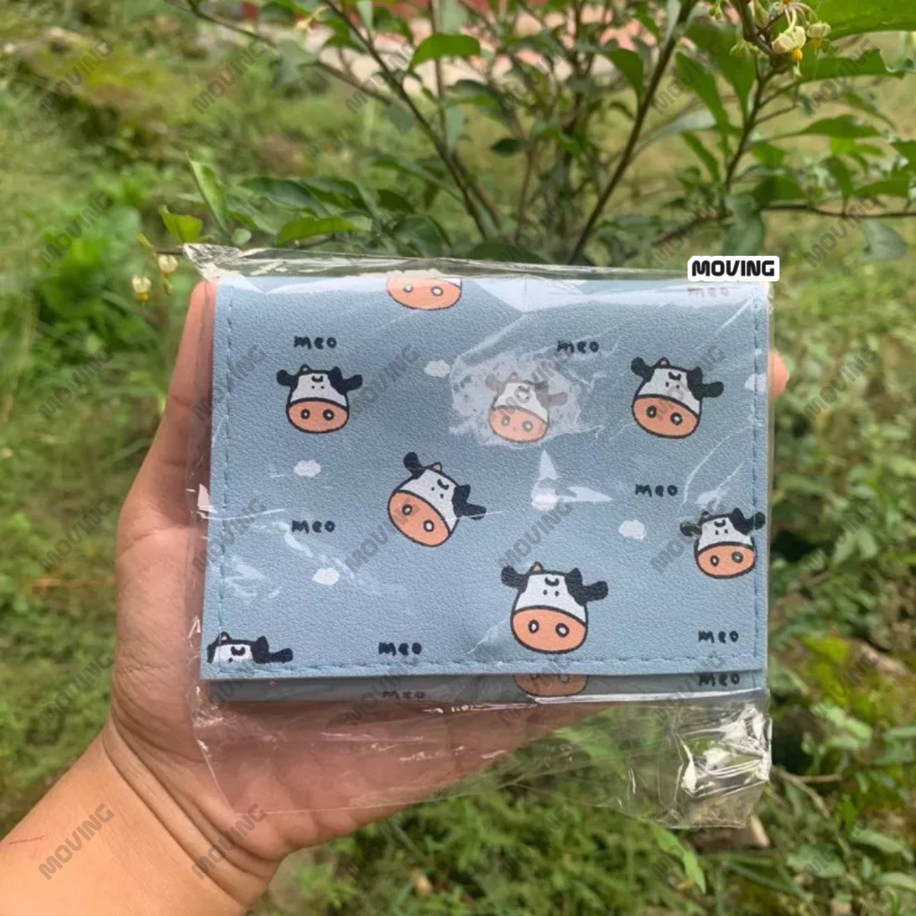 Jual Dompet Wanita Lipat Mini Motif Sapi Cute Fashion Korea | Shopee ...