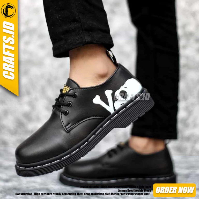 Jual Sepatu Formal Docmart Pantofel Low Boots Hitam Pria | Shopee Indonesia